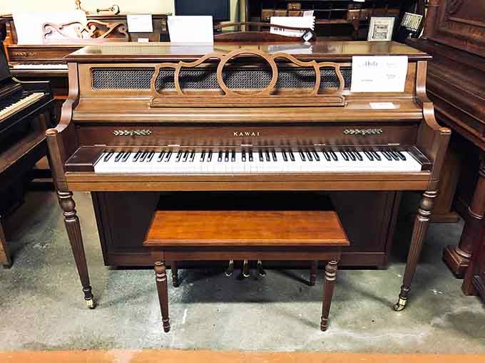 This Kawai piano isn't just furniture – it's waiting for someone to bring back those Sunday afternoon family singalongs.