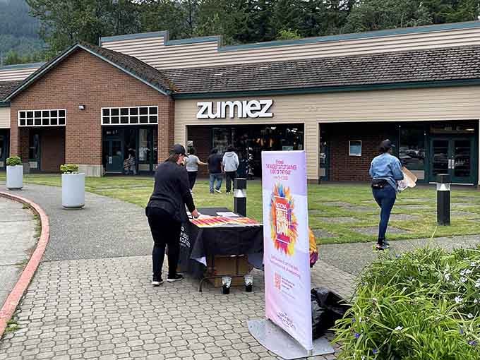 The Zumiez crew sets up shop outside, bringing deals directly to folks who appreciate convenience and fresh air.