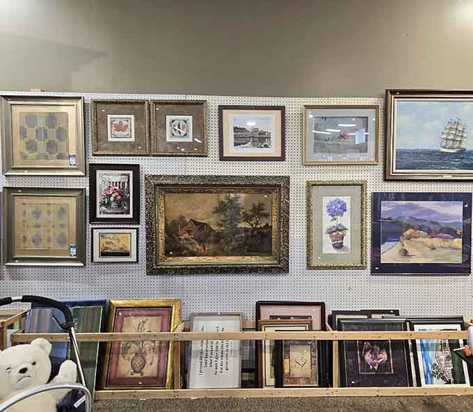 Wall art paradise! From pastoral scenes to modern prints, these framed treasures await the perfect spot on your previously blank walls.