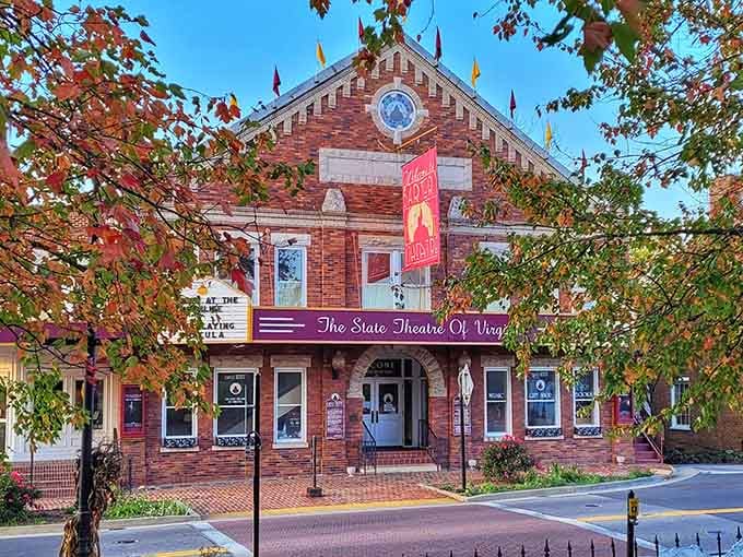 The Barter Theatre's grand facade reminds us that small towns can house big dreams and even bigger performances.