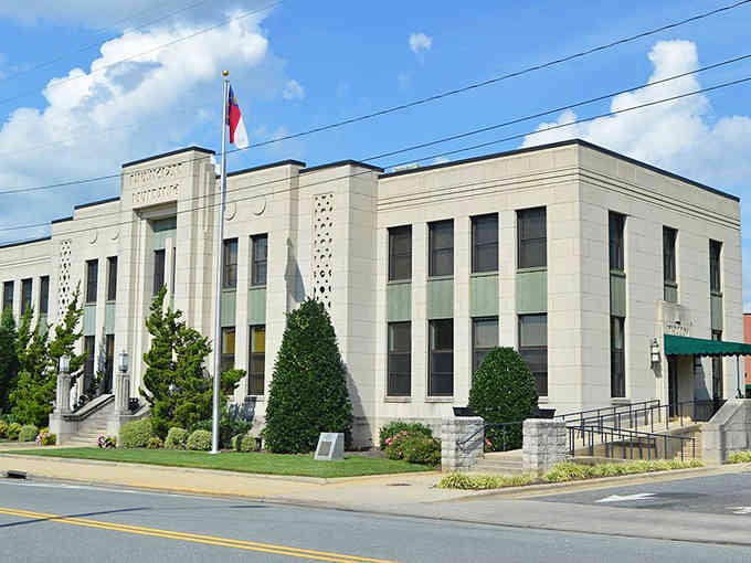 This stately courthouse stands sentinel over the town square like a dignified grandfather.