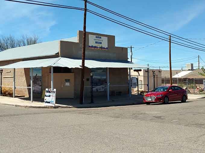 This unassuming corner building holds the kind of local charm that makes small-town Arizona road trips absolutely worthwhile.