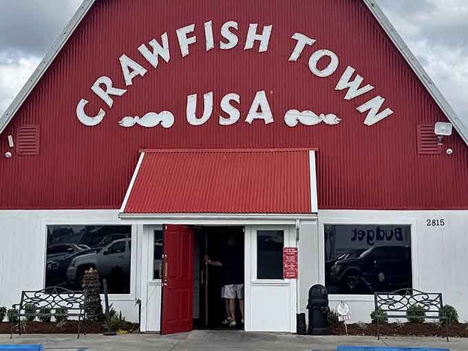 That big red barn isn't storing hay &ndash; it's housing some of Louisiana's most spectacular crawfish feasts!