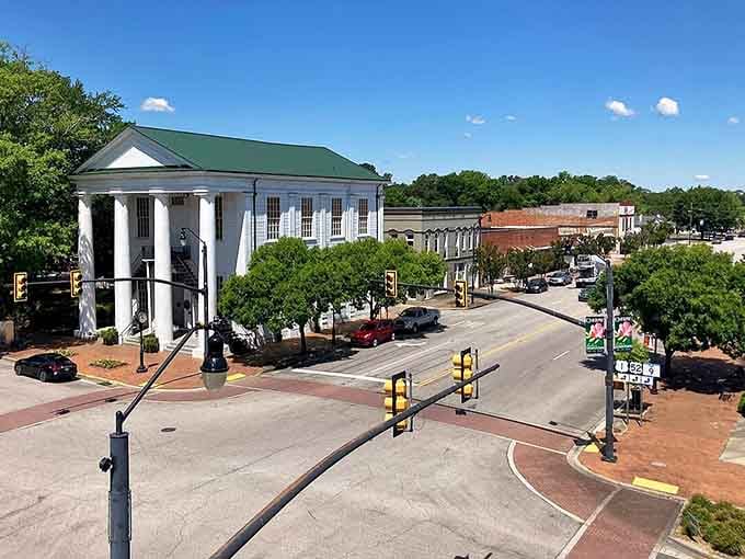 Those grand white columns and brick walkways frame a downtown that's equal parts history lesson and living, breathing community.