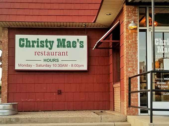 Christy Mae's simple sign belies the complex flavors waiting inside this brick-clad comfort food haven.