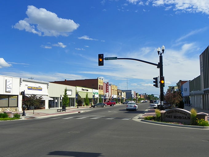 That brilliant blue sky frames a Main Street where your utility bills won't block out the sunshine.