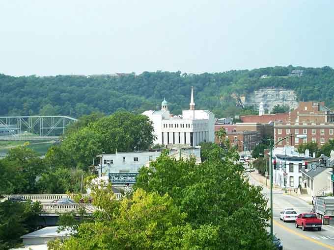 Frankfort's riverside charm combines capital city convenience with small-town prices, where historic buildings meet modern affordability along tree-lined streets.