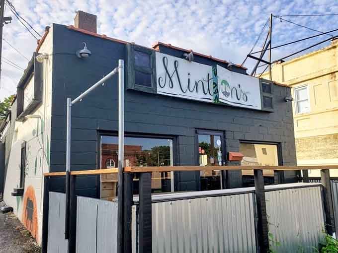 That dark exterior and corrugated metal siding prove you absolutely can judge a book by its cover, wrongly.