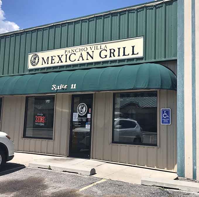 Tucked into a strip mall, this unassuming storefront holds flavor explosions that would make the real Pancho Villa proud.