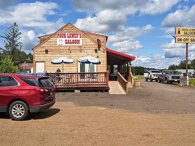 The weathered wood and Old West facade transport you straight into a Clint Eastwood movie, minus the tumbleweeds.