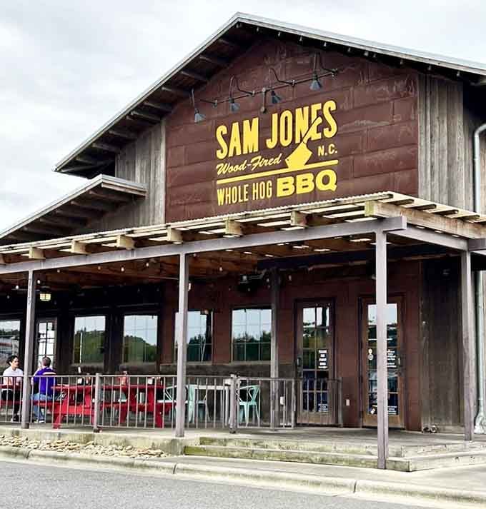 Modern rustic meets old-school smoking - this barn-style beauty bridges tradition with contemporary comfort beautifully.