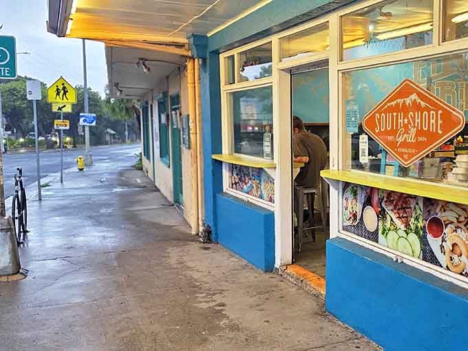 This vibrant blue storefront near Diamond Head has been quietly serving some of Honolulu's best fish tacos for over 20 years.