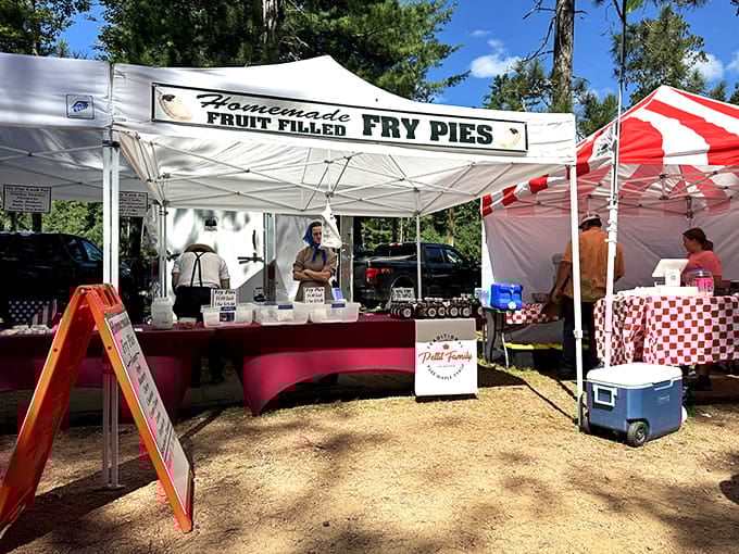 Homemade fruit-filled fry pies at a flea market? Now that's the kind of multitasking we can all get behind.