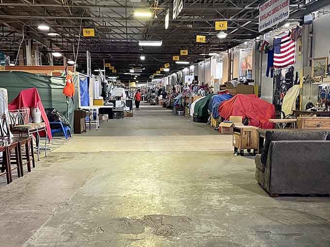 Those numbered yellow signs guide you through a warehouse wonderland bigger than most shopping malls.