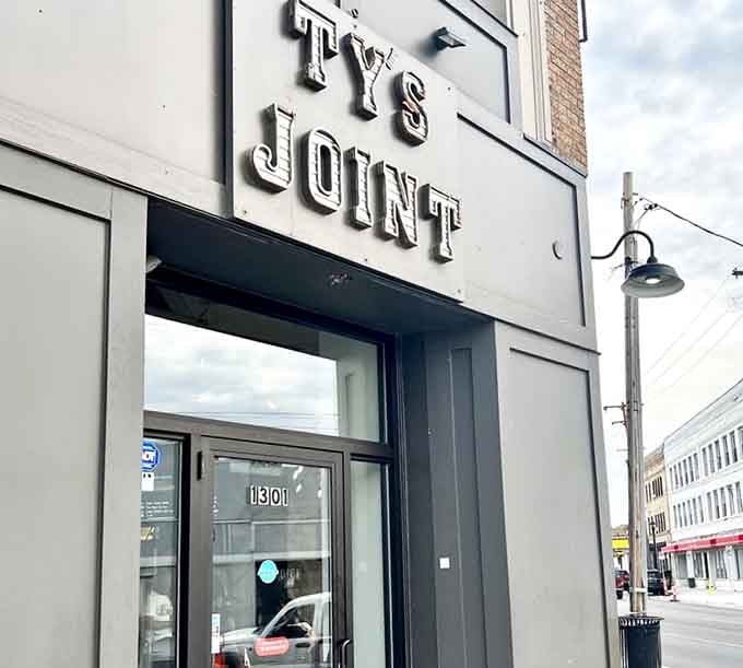 Ty's Joint's minimalist signage gives nothing away—it's the culinary equivalent of a poker face hiding a royal flush of flavor.