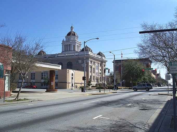 That courthouse dome commands attention like the town elder who's seen it all and still smiles warmly.