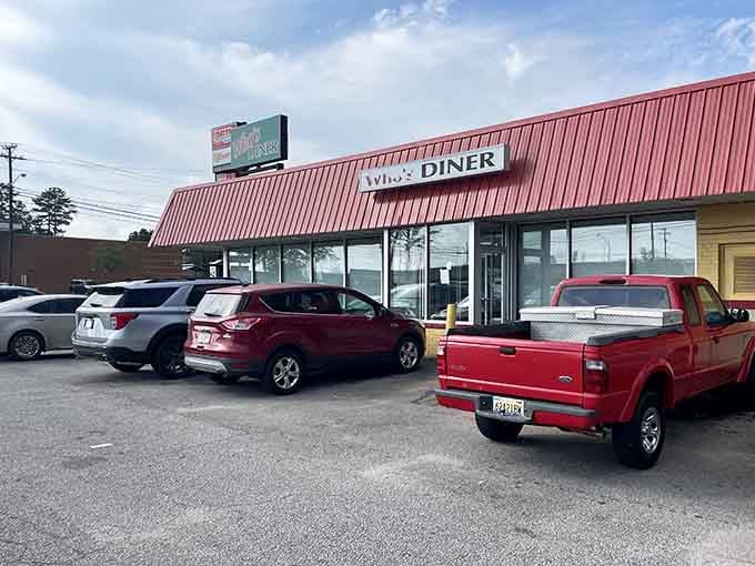 The packed parking lot on a weekday morning tells the whole story—locals know where the good grits are.