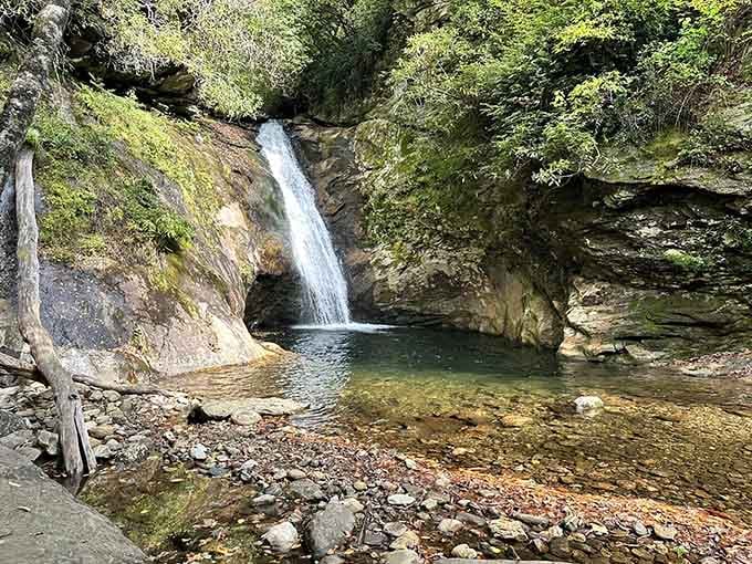 That emerald pool practically begs you to jump in, though your toes might disagree with the mountain-fed temperature.