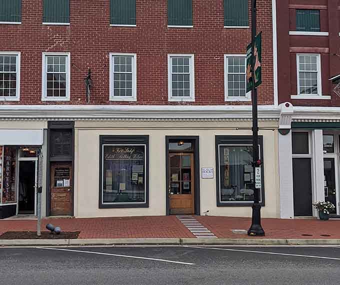 The patriotic bunting decorating the entrance celebrates a Virginia woman who became one of history's most powerful First Ladies.