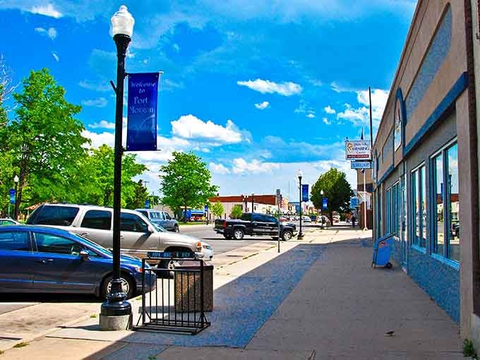 Charming streets in Fort Morgan, where the downtown keeps its character without inflating its prices.