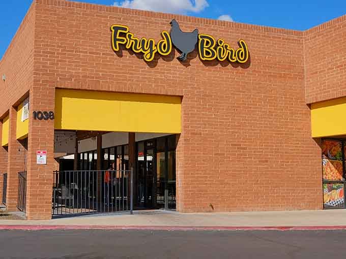 Mesa's best-kept secret sits quietly in this strip mall, serving up fried chicken that converts skeptics into believers.