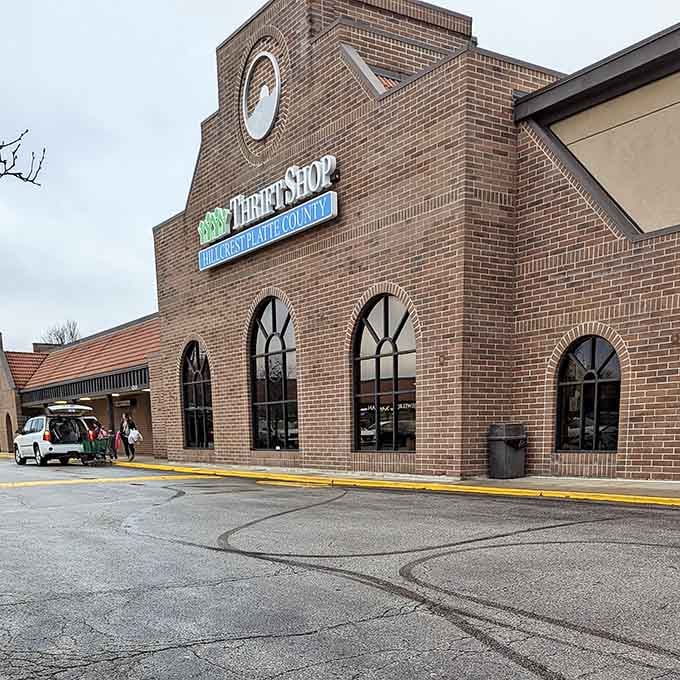 Those elegant window arches and classic brickwork make bargain hunting feel like visiting a beloved neighborhood landmark.