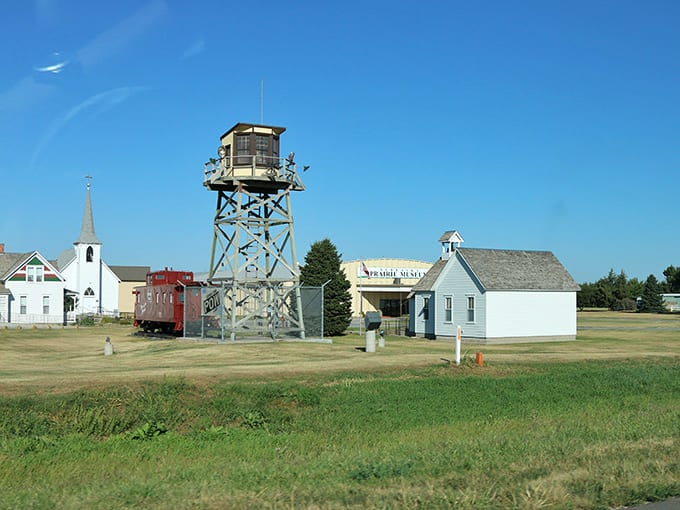 This historic church and water tower stand as Holdrege landmarks, where small-town living comes with small-town prices.