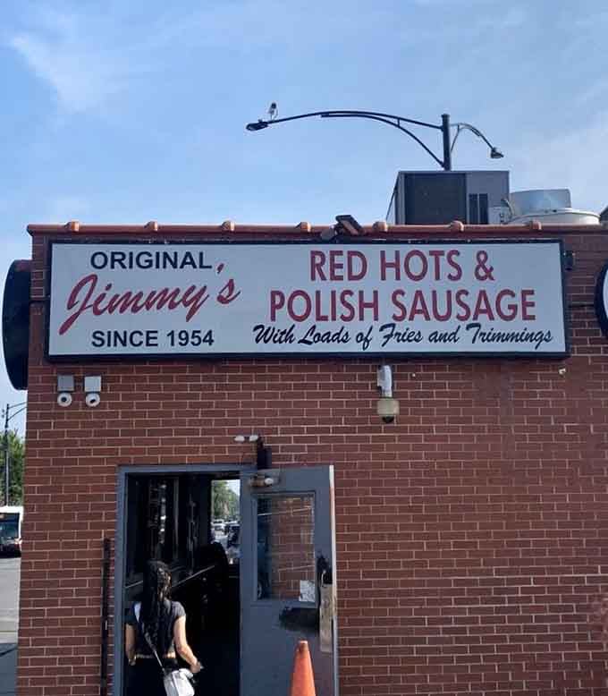 Loads of fries and trimmings isn't just a promise, it's a way of life at this brick landmark.