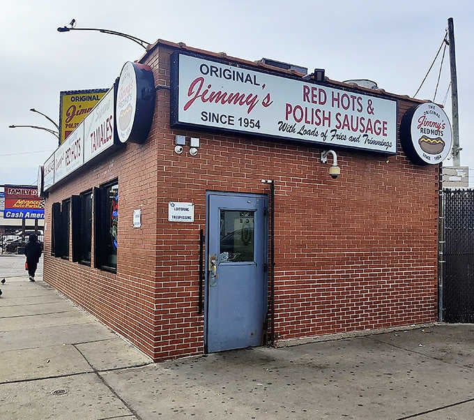 Since 1954, this unassuming brick building has housed one of Chicago's most unapologetically authentic hot dog stands.