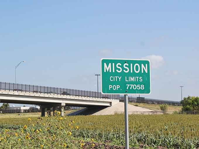 The Mission city limits sign welcomes you to this Rio Grande Valley gem with nearly 80,000 friendly residents.