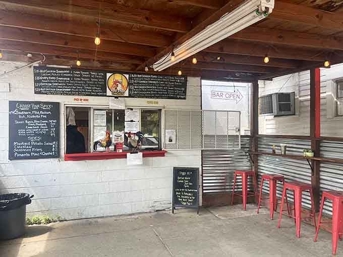 Corrugated metal, simple counter service, and chicken that makes this humble shack worth seeking out like buried treasure.