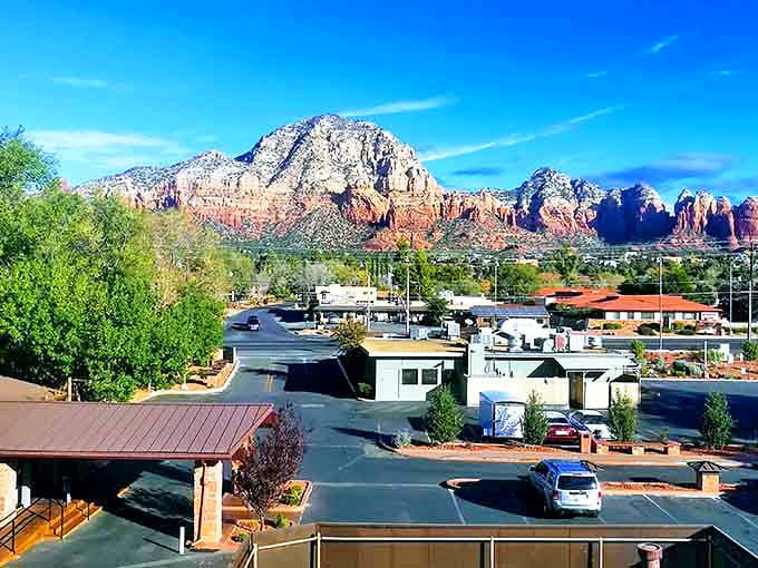 Those majestic red rocks aren't just scenery—they're Sedona's natural skyscrapers, standing tall without the traffic jams.