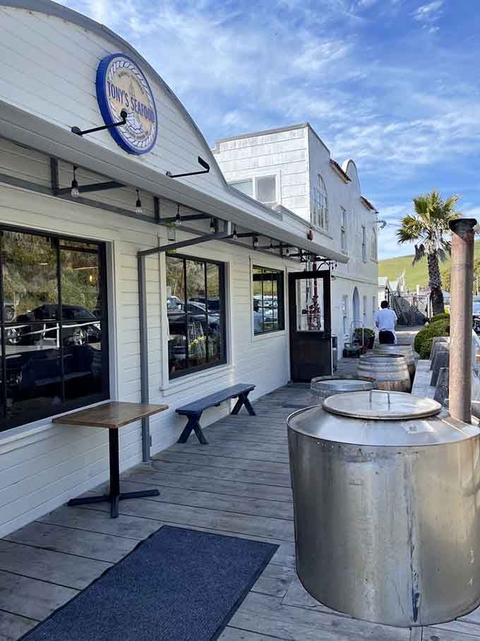 Dining with a bay view that no five-star restaurant could improve upon. Tony's proves location and fresh seafood beat fancy tablecloths any day.