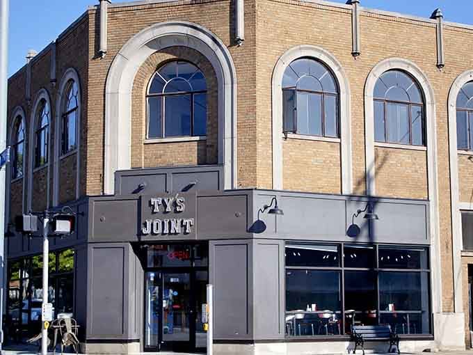 Historic brick, modern design, and fried chicken that bridges the gap between tradition and innovation—that's Ty's Joint in a nutshell.