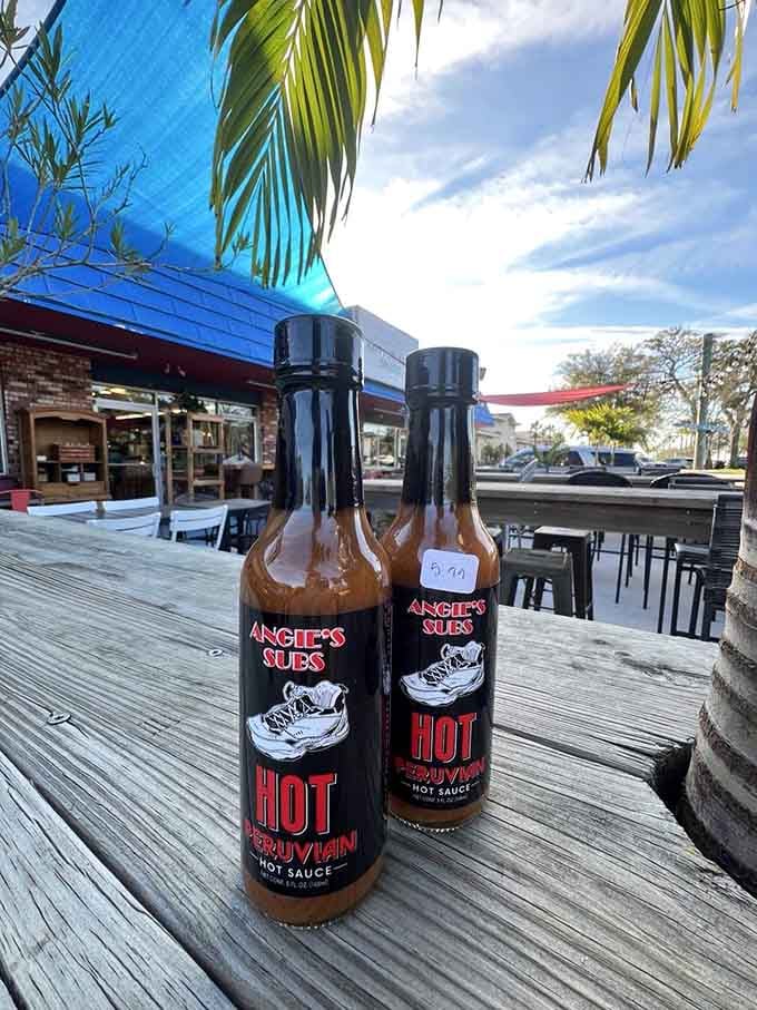 Their house-made hot sauce comes bottled and ready to set your taste buds on fire.