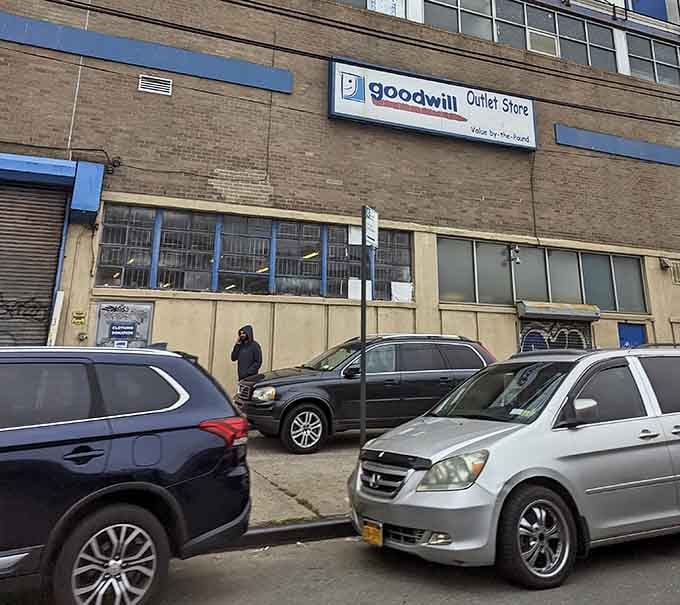 Street parking fills up fast when word gets out that new bins just hit the floor inside this warehouse.