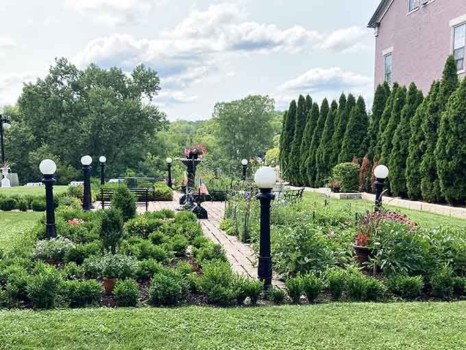 Manicured lawns so perfect you'll feel guilty for even thinking about walking on them with dirty shoes.