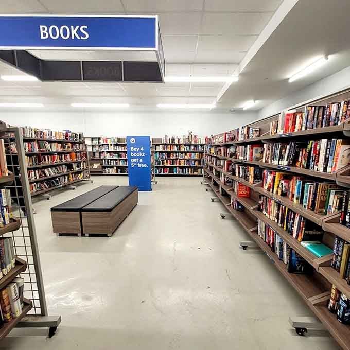 Book lovers could spend hours here, surrounded by stories that cost less than your morning coffee but last infinitely longer.