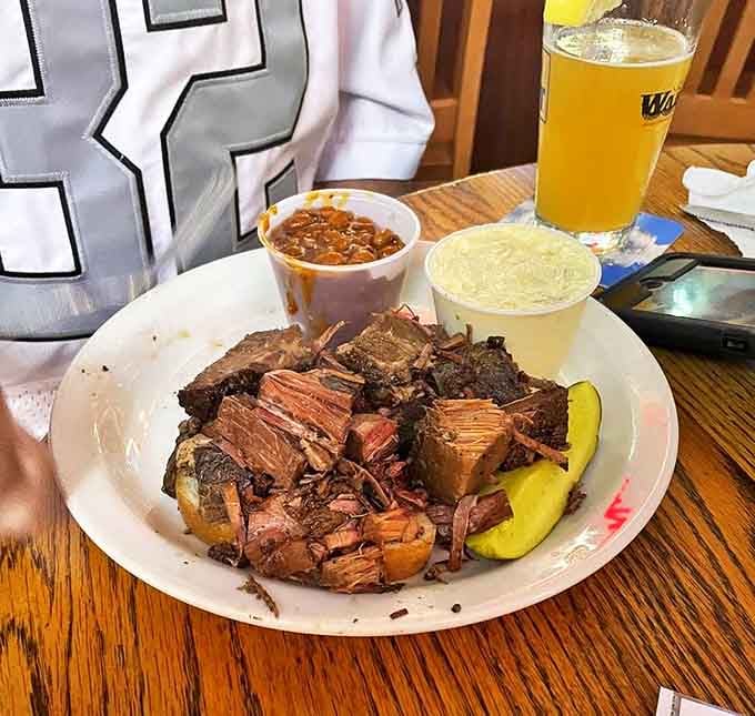 Burnt ends: where barbecue transcends into art. These caramelized cubes of brisket are what meat dreams are made of, served with a side of pure joy.