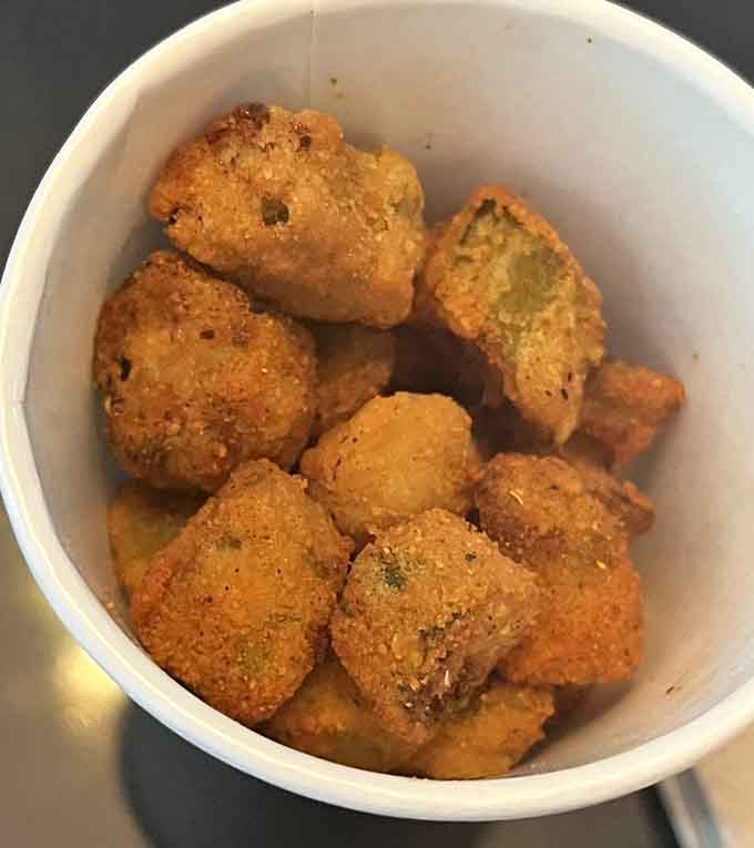 Golden fried okra that'll convert even the skeptics. Crunchy, seasoned perfection in every single bite.