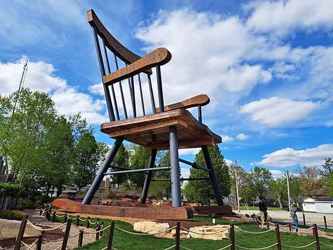 Proof that everything's bigger in Casey, including the furniture that makes you feel like you've shrunk three sizes overnight.