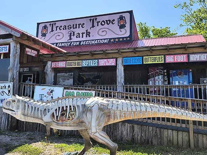 Treasure Trove Park greets visitors with whimsical fun, proving Cave City knows how to embrace its quirky side.