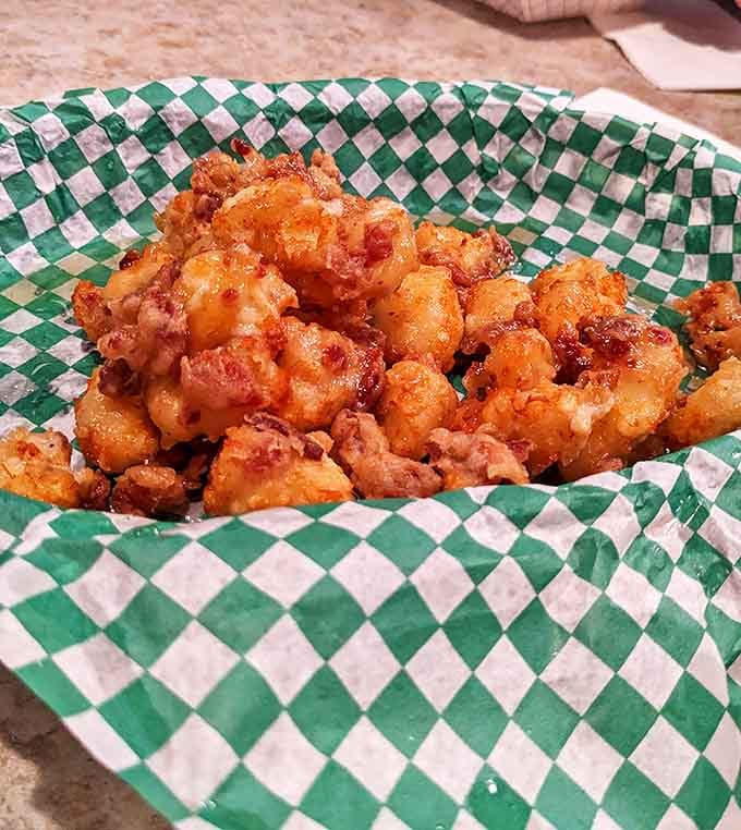 Cheese curds that would make a Wisconsinite weep with joy. Crispy outside, gooey inside&mdash;the textbook definition of deep-fried perfection.
