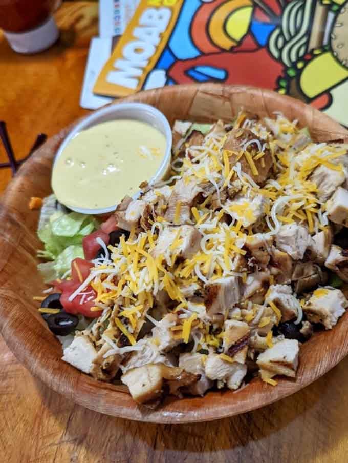 The chicken salad proves Ray's isn't just a one-trick pony. Fresh, colorful, and generous&mdash;like everything else that comes out of this kitchen.