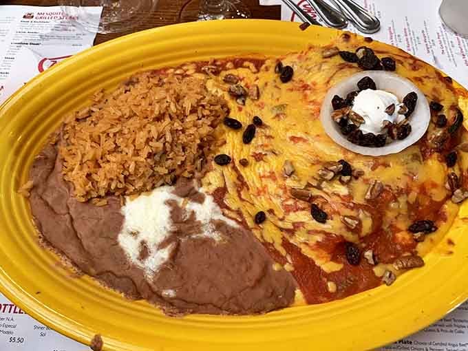 This chile relleno plate is what happens when cheese meets chile pepper and they decide to throw the party of the century.