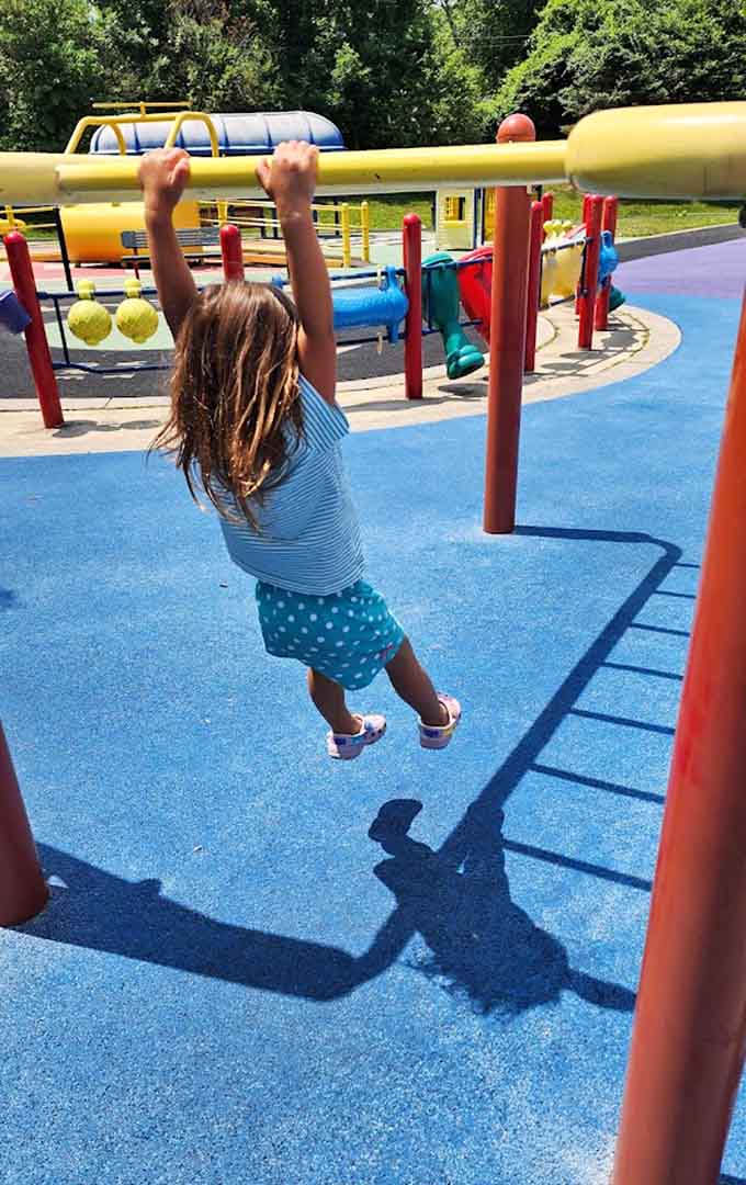 Sometimes the simplest equipment brings the biggest smiles, proving that accessibility and fun aren't mutually exclusive concepts here.