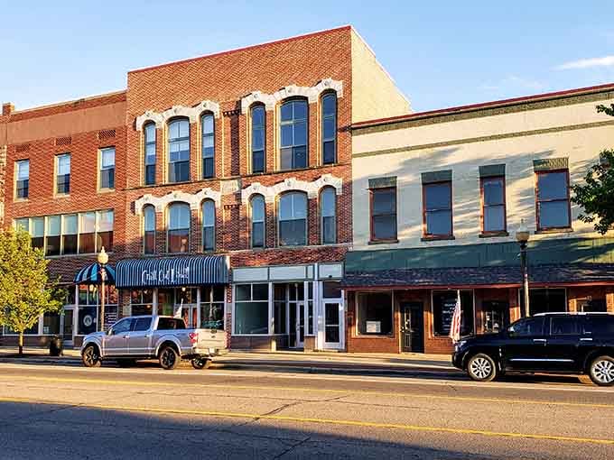 Historic storefronts line the streets, offering shopping experiences that feel personal rather than corporate and cold.