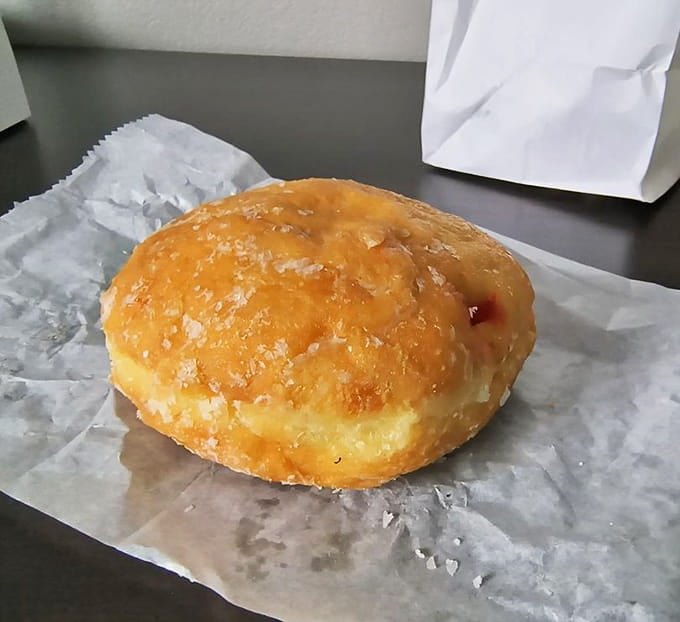 Golden perfection with a jewel-like filling that glistens like evidence in the best possible crime scene.