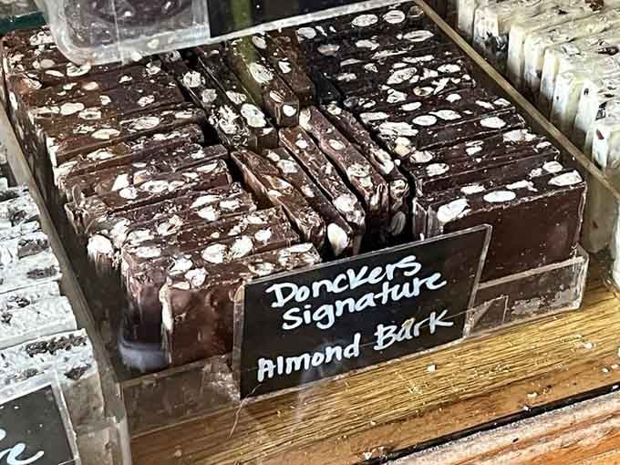 Donckers' signature almond bark: proof that simple ingredients plus skill equals pure magic in your mouth.