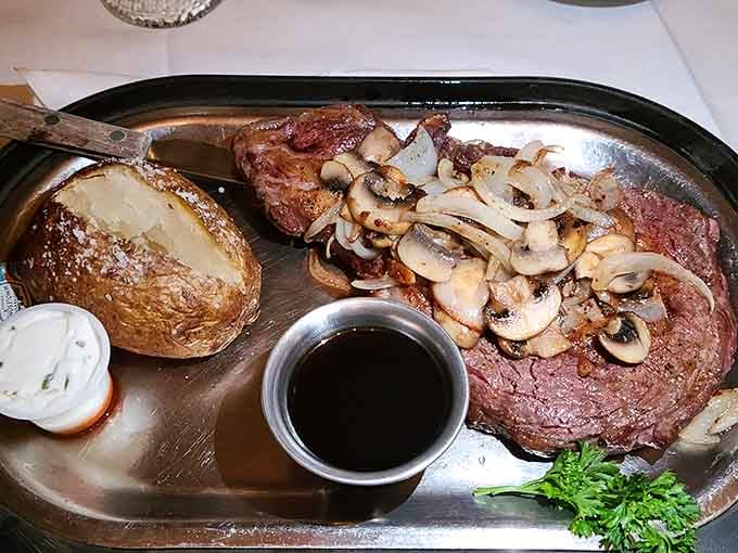 That's not just steak and mushrooms, that's Thursday's reason to cancel all other plans and loosen your belt preemptively.